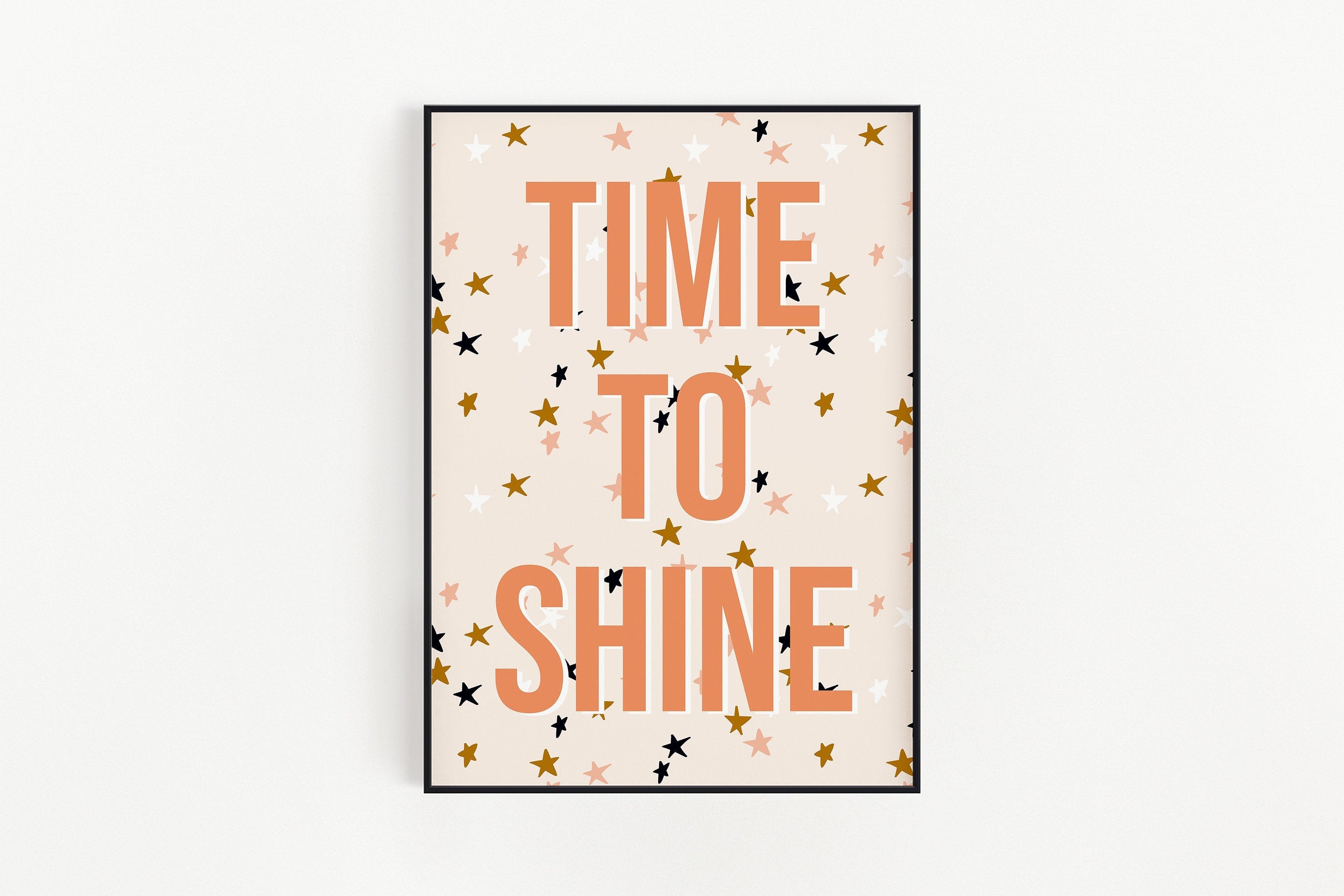 Time To Shine Art Print Colourful Quote Print Unframed | Etsy