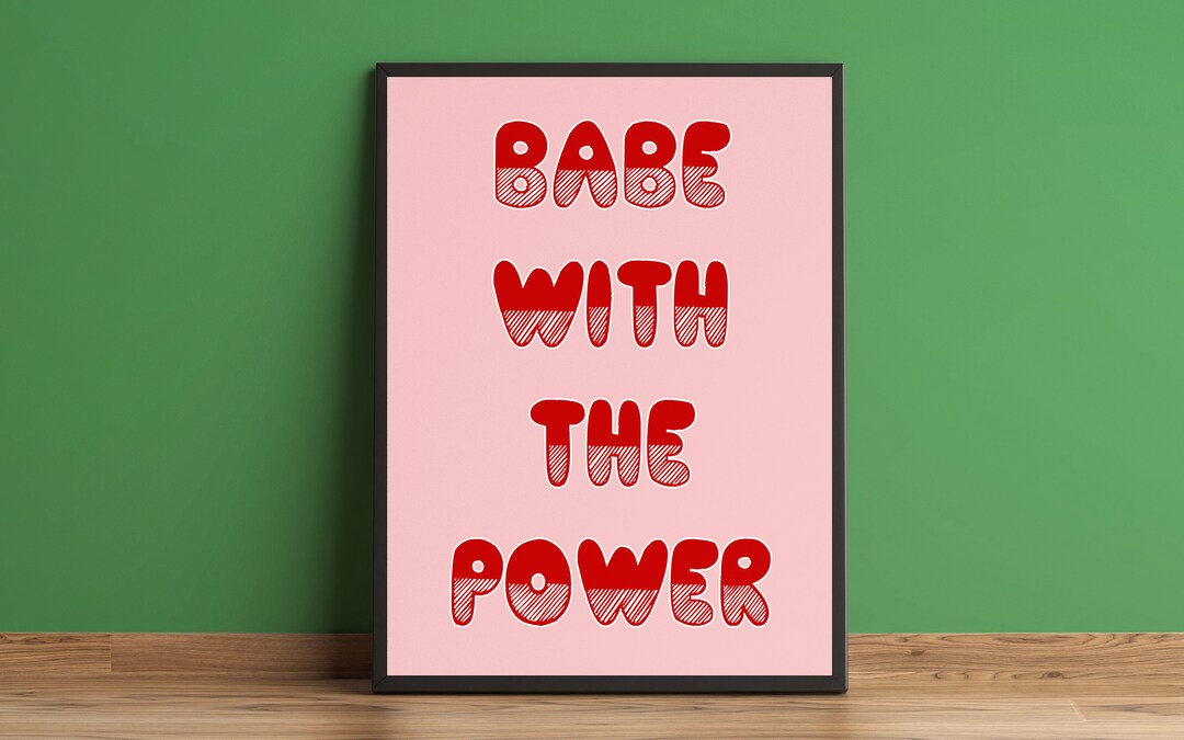 Babe With the Power, Labyrinth Art Print, Gallery Wall Poster Print - Etsy