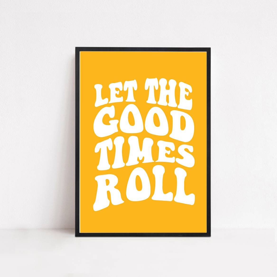 Let the Good Times Roll Gallery Wall Print Colourful Retro - Etsy