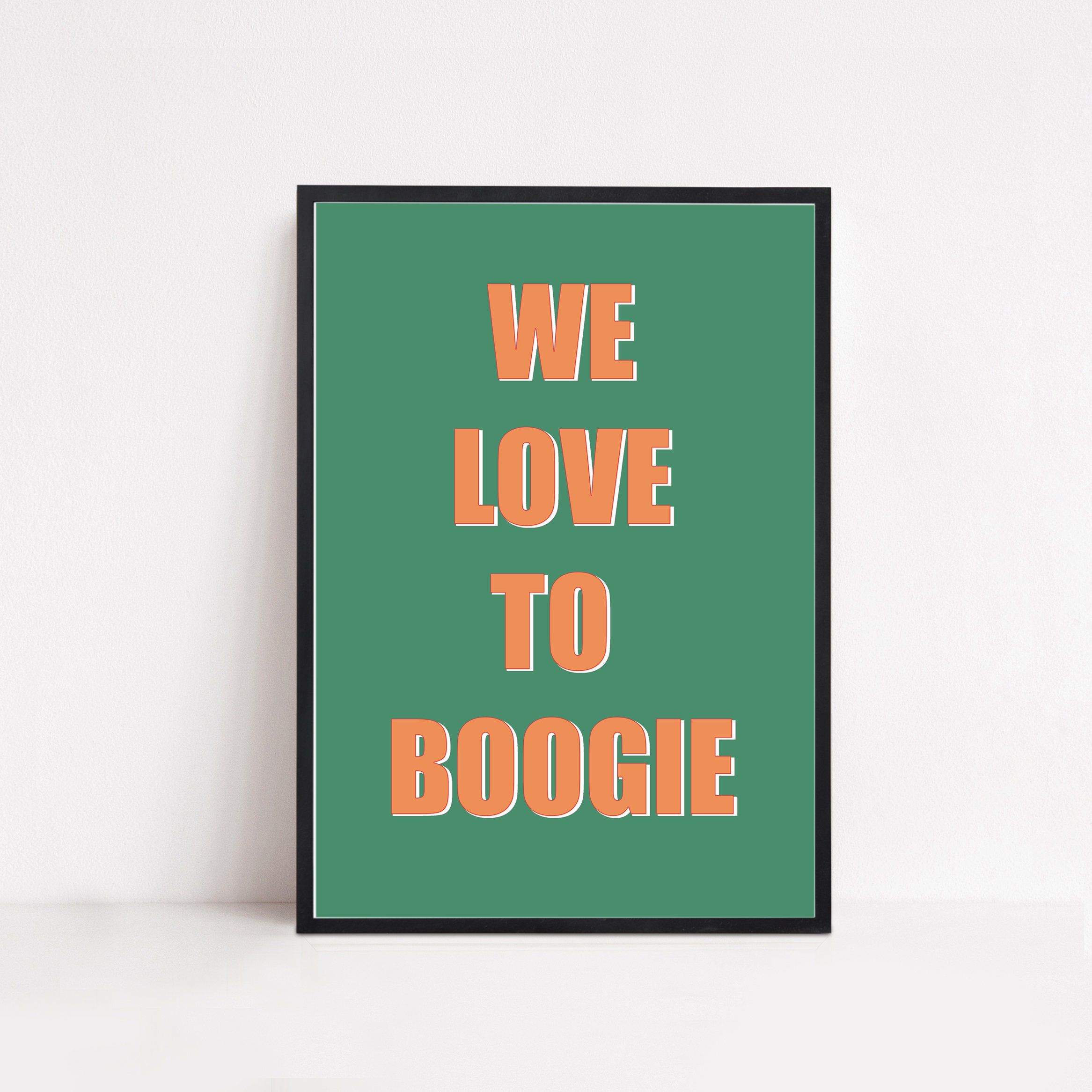 Music Poster T REX We Love to Boogie Gallery Wall Art Print | Etsy