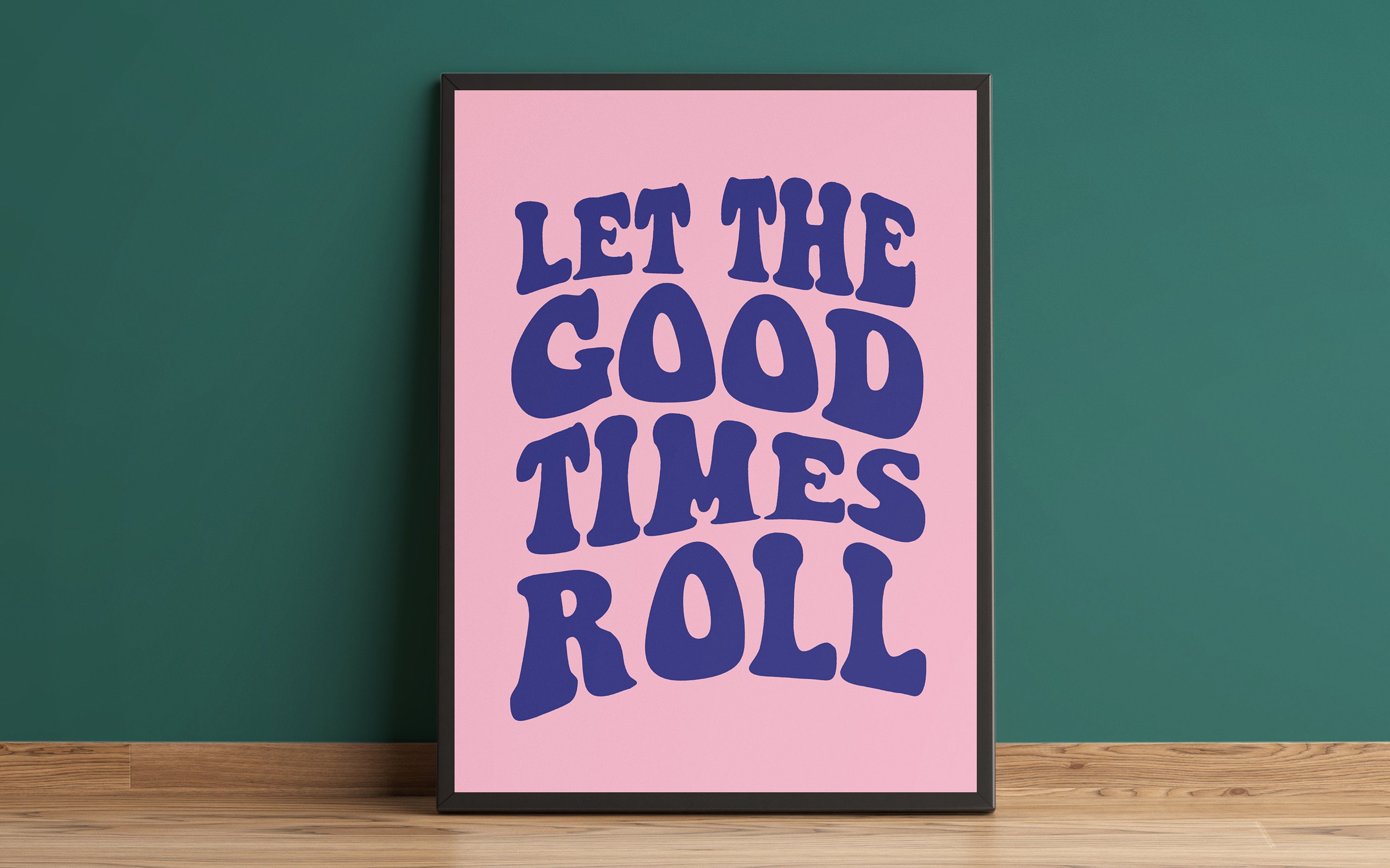 Let the Good Times Roll Gallery Wall Print Colourful Retro - Etsy
