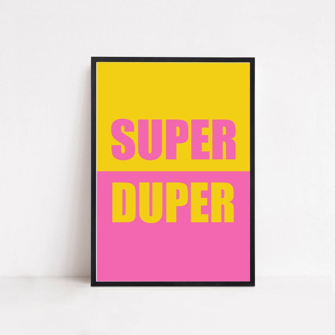 Super Duper Fun Colourful Art Print Gallery Wall Poster | Etsy