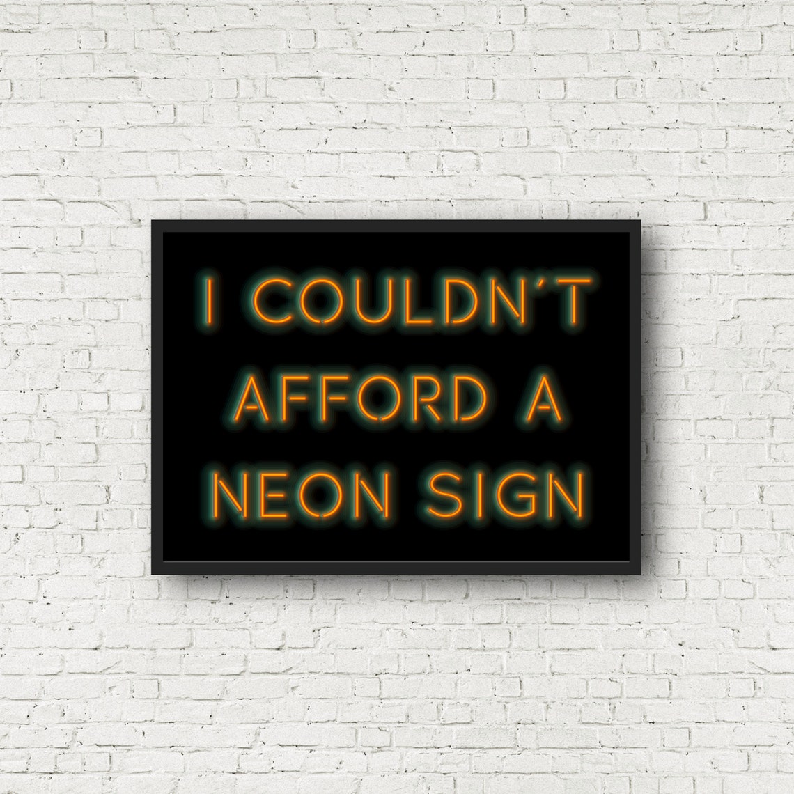 Neon Sign Print - Gallery Wall Art - Poster - Print - Neon Quote - Home ...
