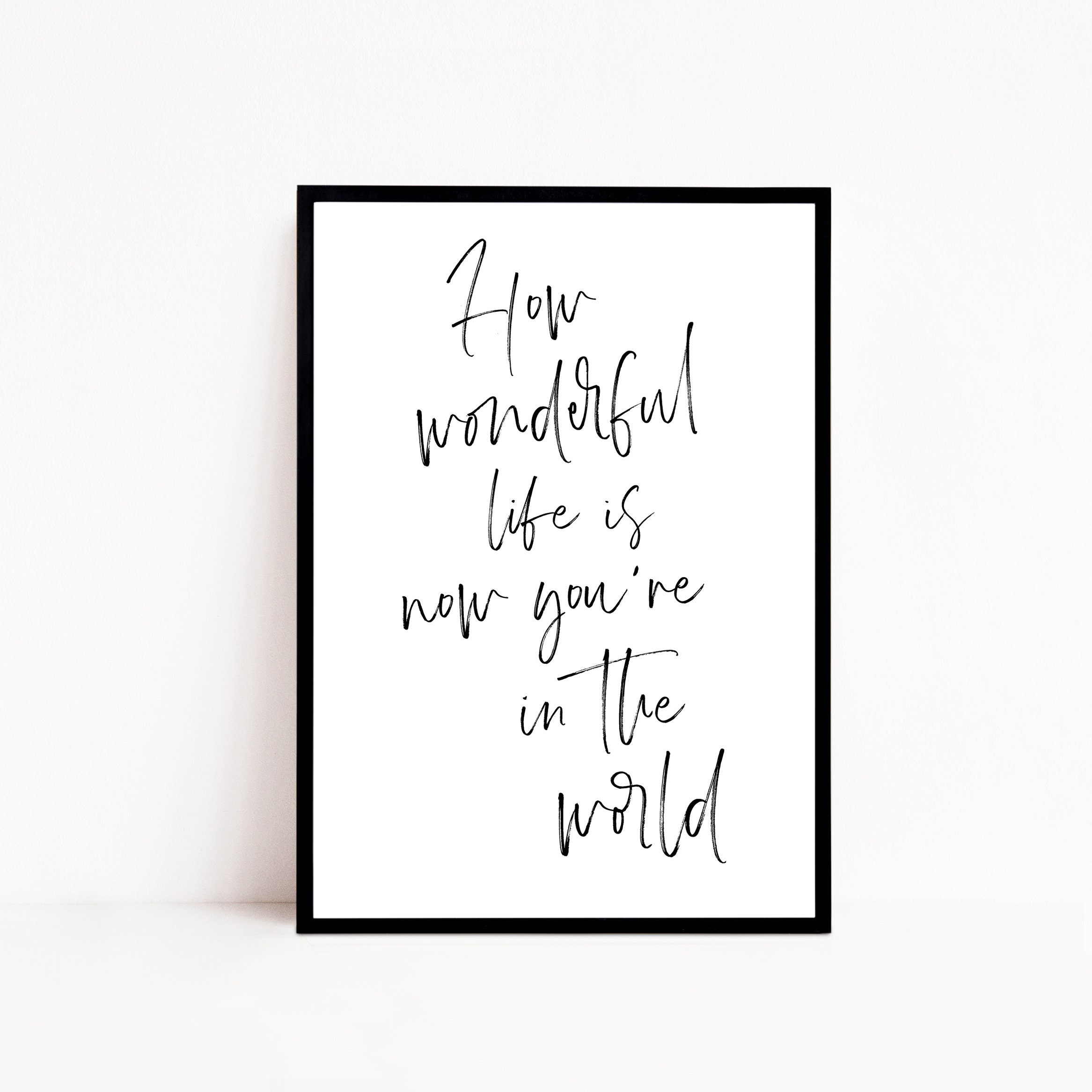 How Wonderful Life Is Elton John Print Gallery Wall Art | Etsy