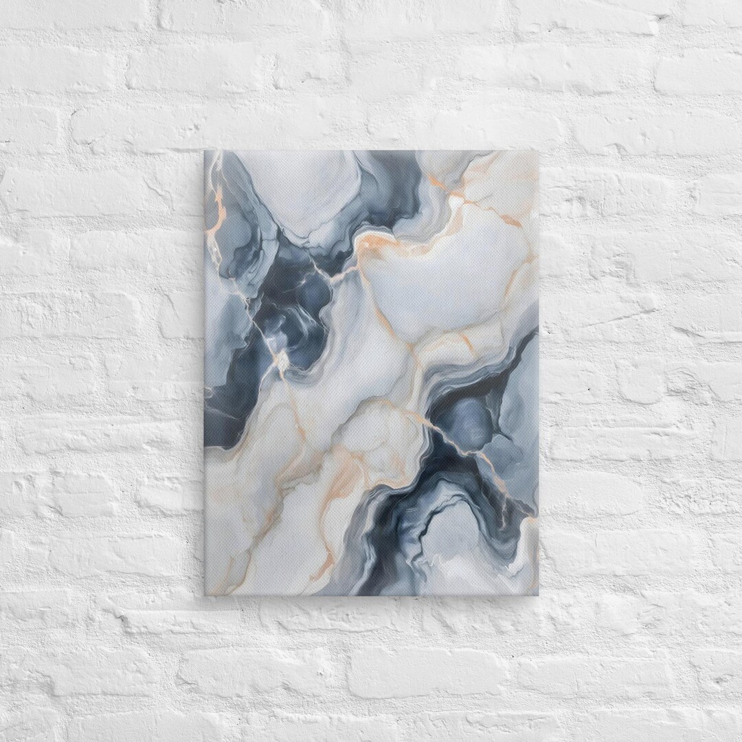 Modern Style Granite Pattern Painting Canvas Print, Granite Pattern ...