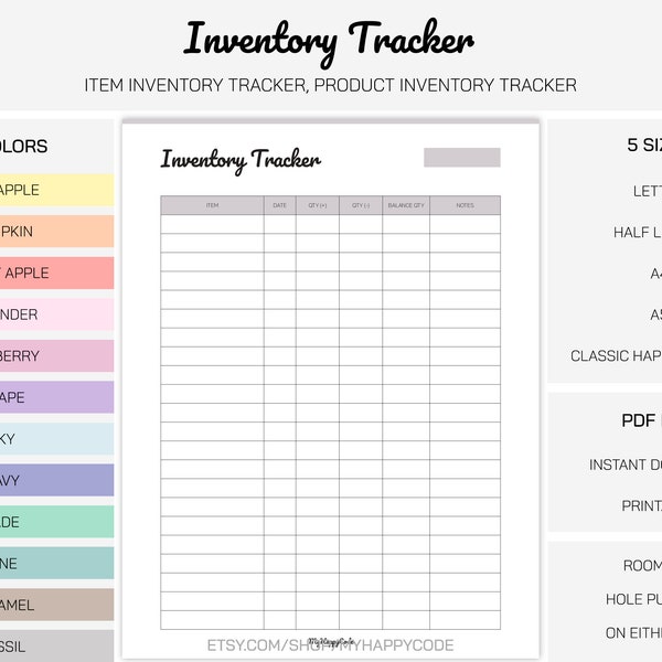 Salon Inventory Spreadsheet - Etsy
