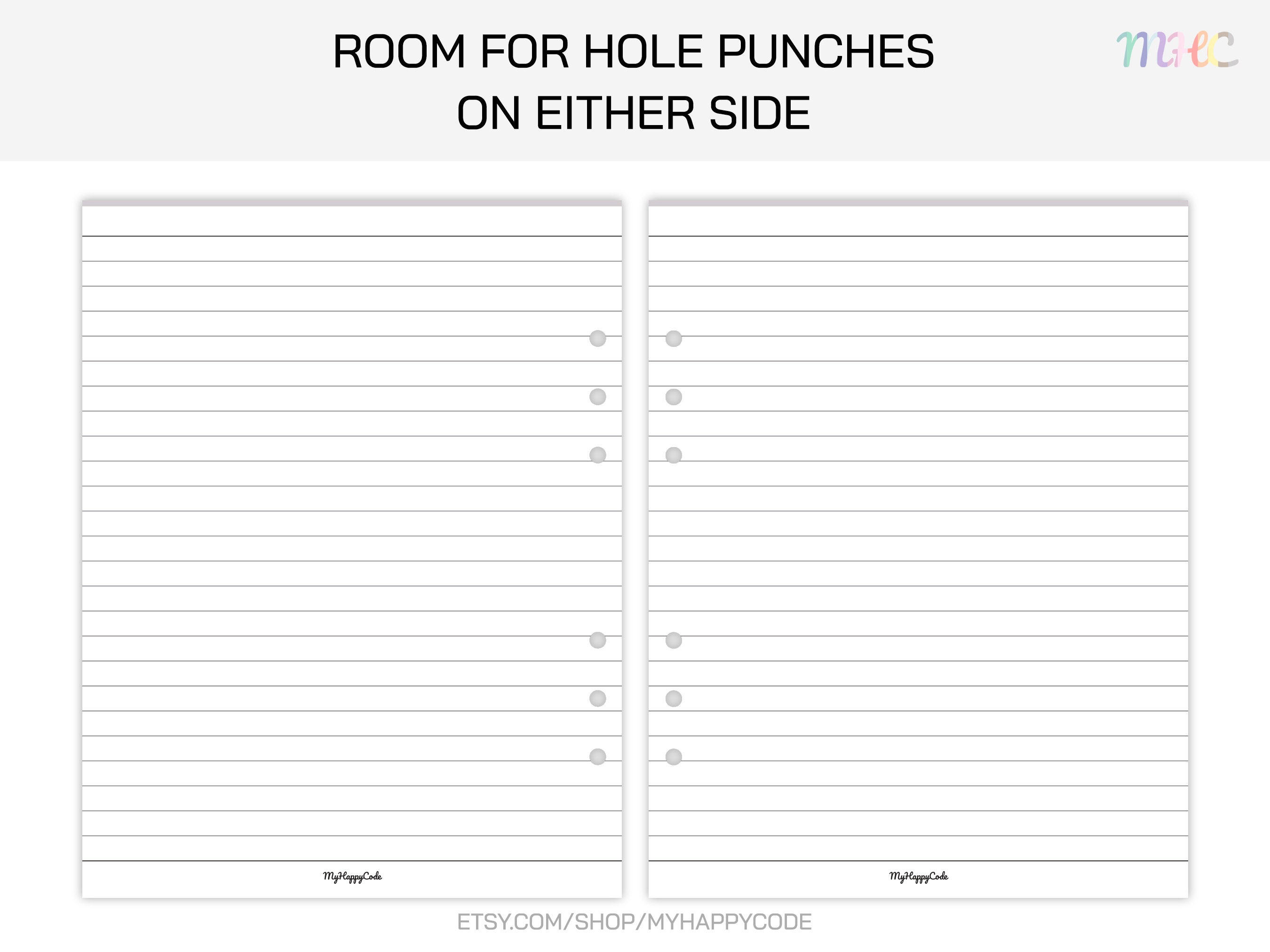 Ruled Wide Printable - Etsy