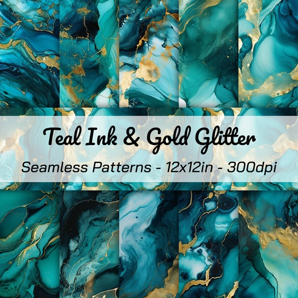 Brown Teal Gold - Etsy