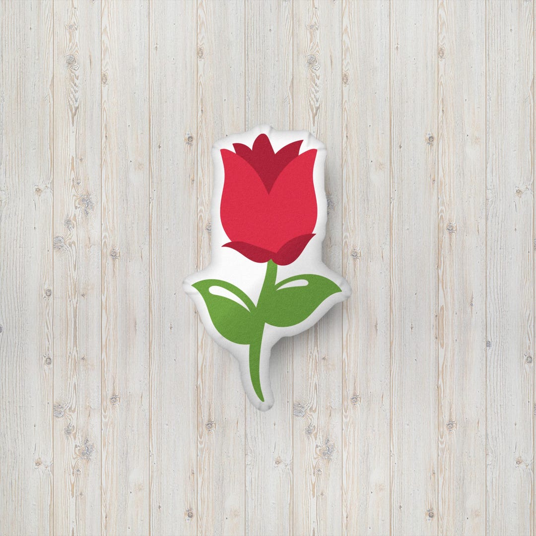 Red Rose Shape Pillow, Red Rose Throw Pillow, Red Rose Pillow Decor ...