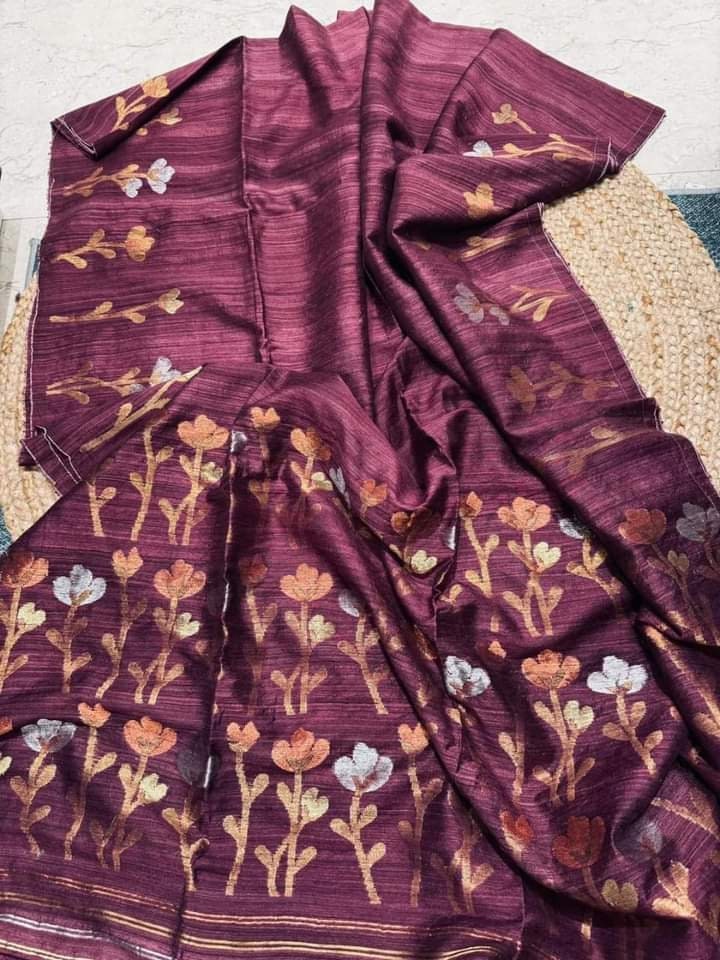 Handloom All Body Design Soft Wash Matka by Reshom Boutique Work ...