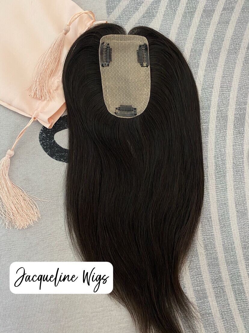 Silk Base Thin Skin Topper 16 Mini Size 7.5x12.5cm Virgin Human Hair ...