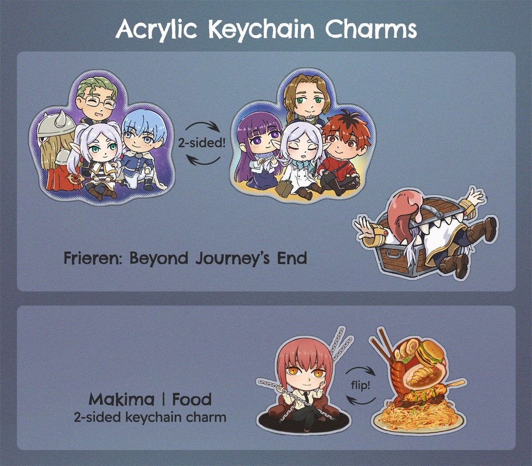 Frieren Party, Mimic and Makima Charms - Etsy