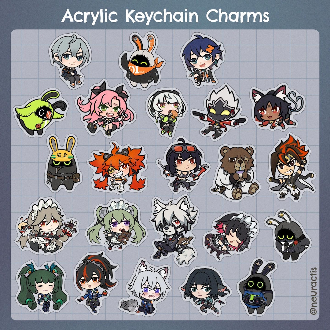 Zenless Zone Zero Keychain Charms - Etsy