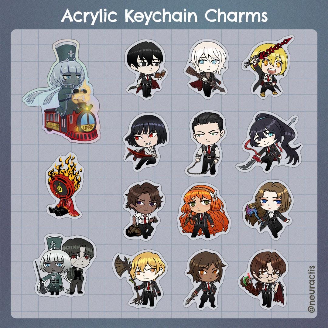 Limbus Company Keychain Charms - Etsy