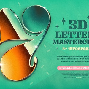 3D Letters Toolkit for Procreate Procreate Brushes Stamps | Etsy