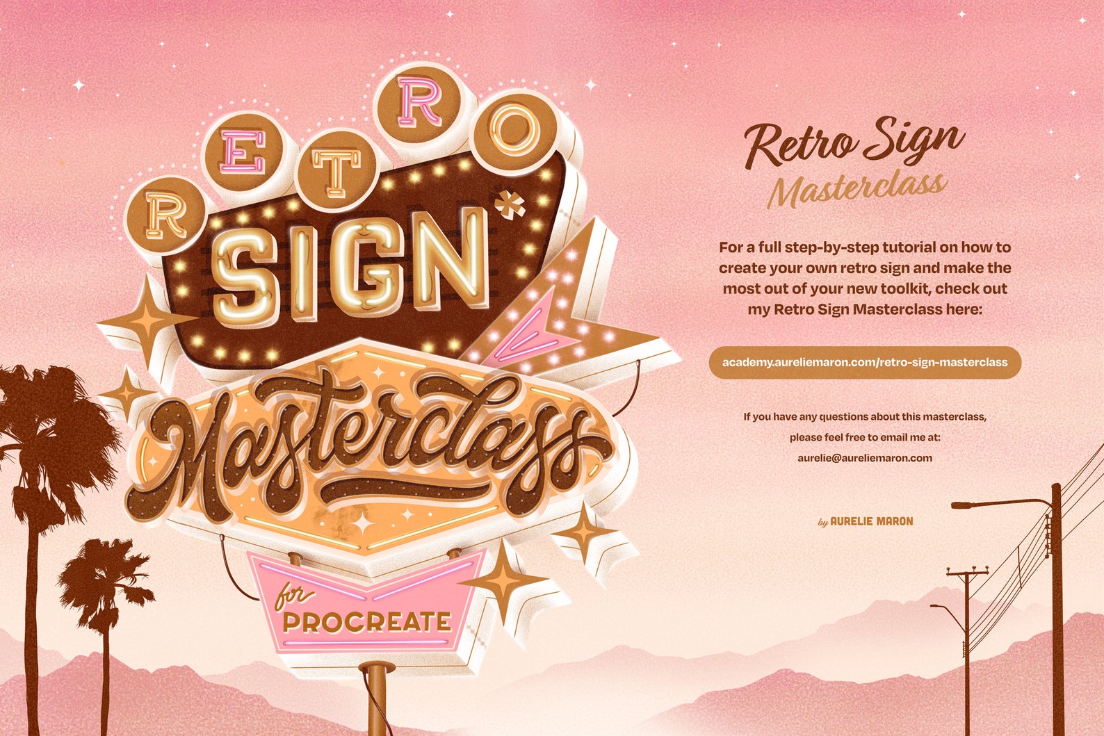 Retro Sign Toolkit for Procreate Procreate Brushes Stamps - Etsy