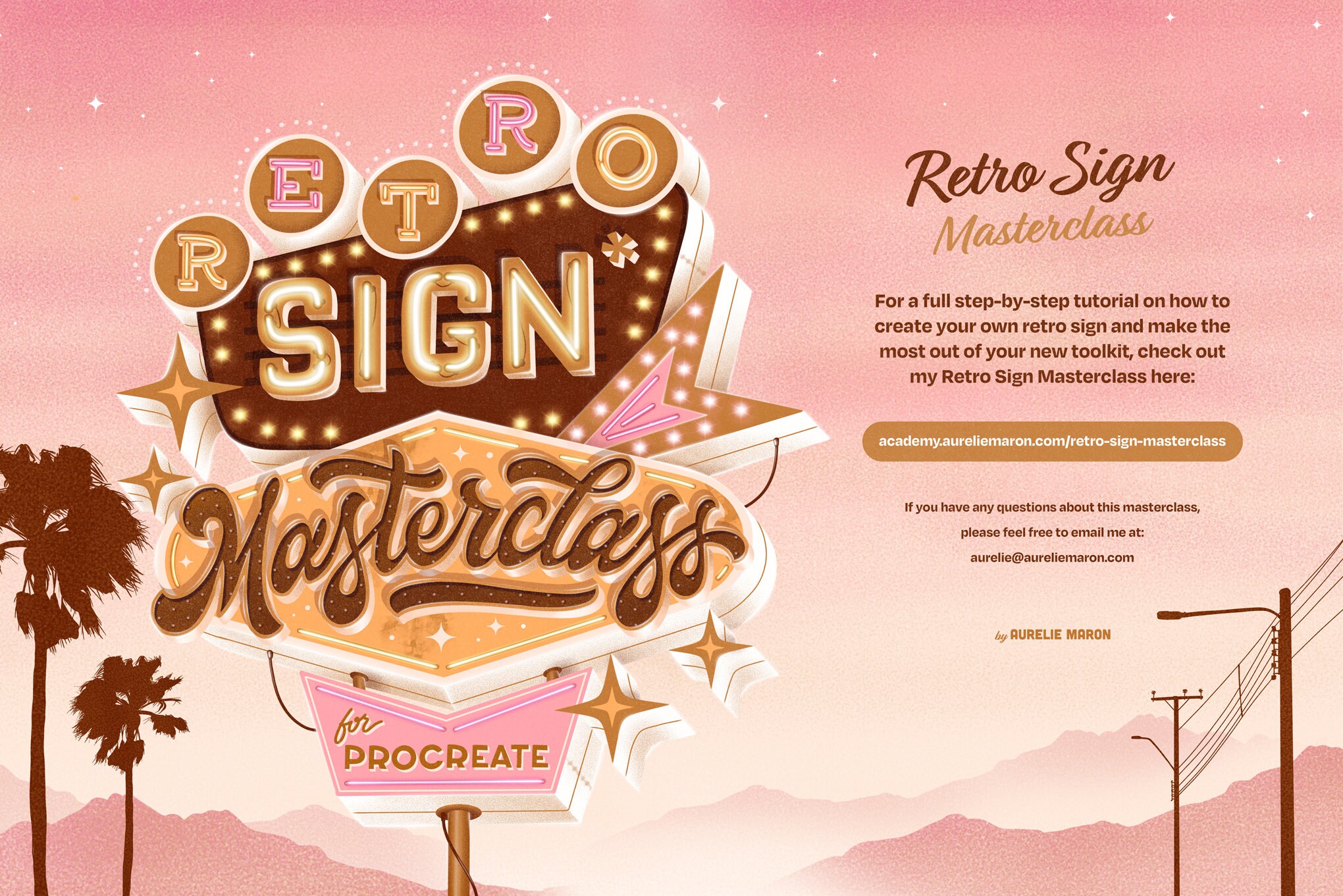 Retro Sign Toolkit for Procreate Procreate Brushes Stamps - Etsy