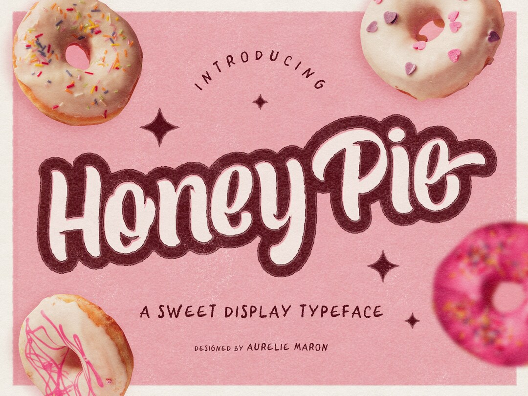 Honey Pie Sweet Script Font, Brush Font, Calligraphy Font Signature Font, Logo Font, Handwriting ...