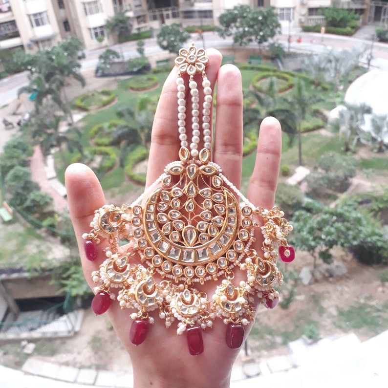 Jhumar, Side Maang Tikka, Bridal Maangtikka, Passa,indian Wedding ...