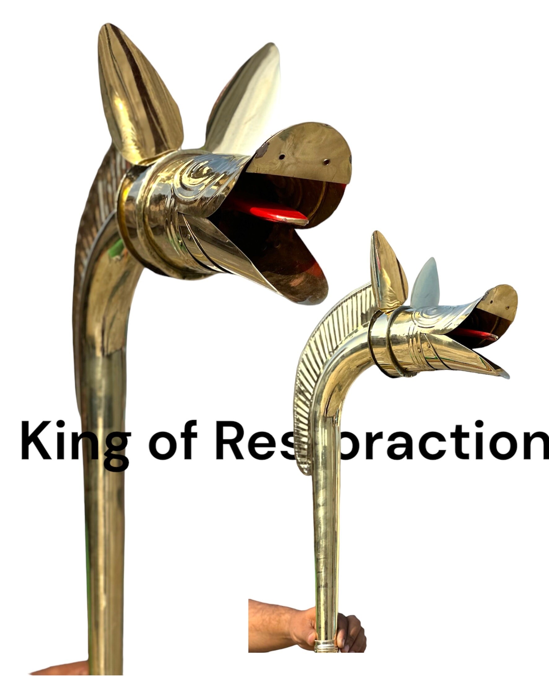 Carnyx Trumpet Handmade Brass Instrument War Trumpet Iron Age Musical ...