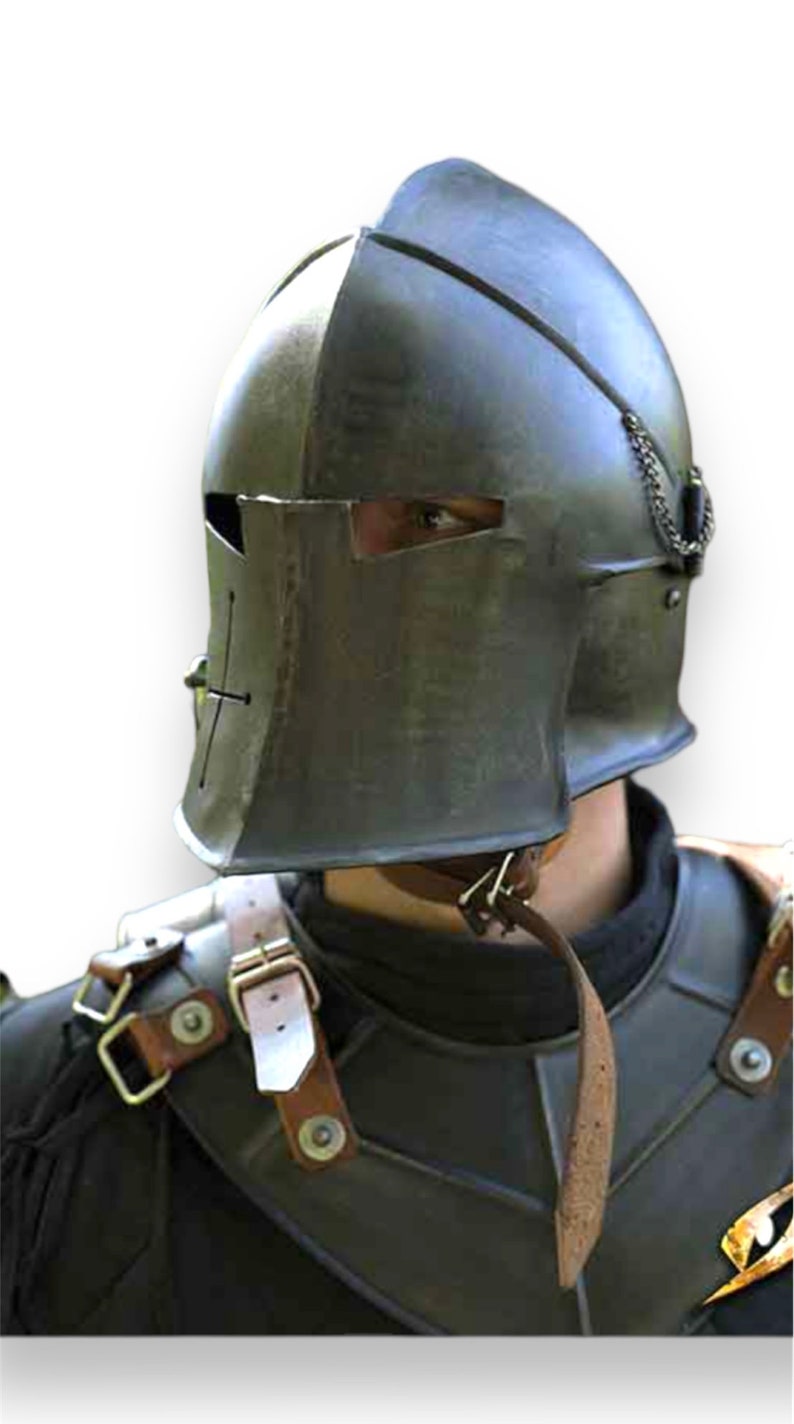 Authentic Medieval Barbuta Helmet Handmade - Etsy
