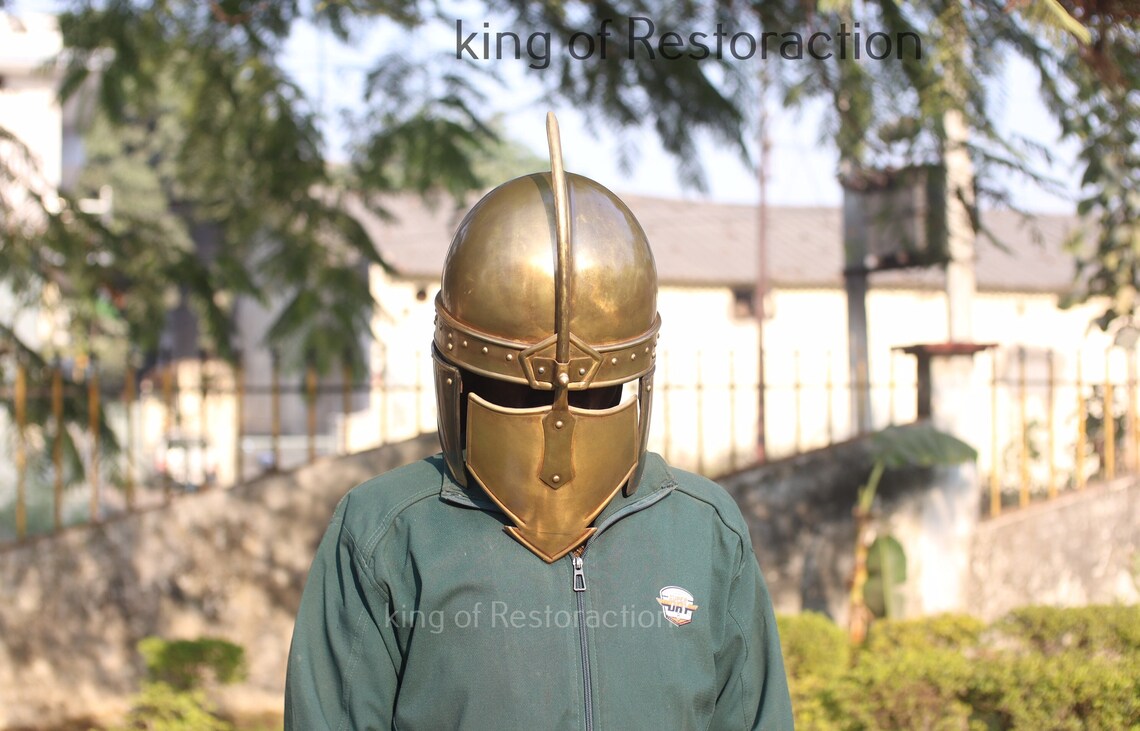 Handmade Knight Warrior Helmet, Viking Norman Unsullied Helm, Medieval ...