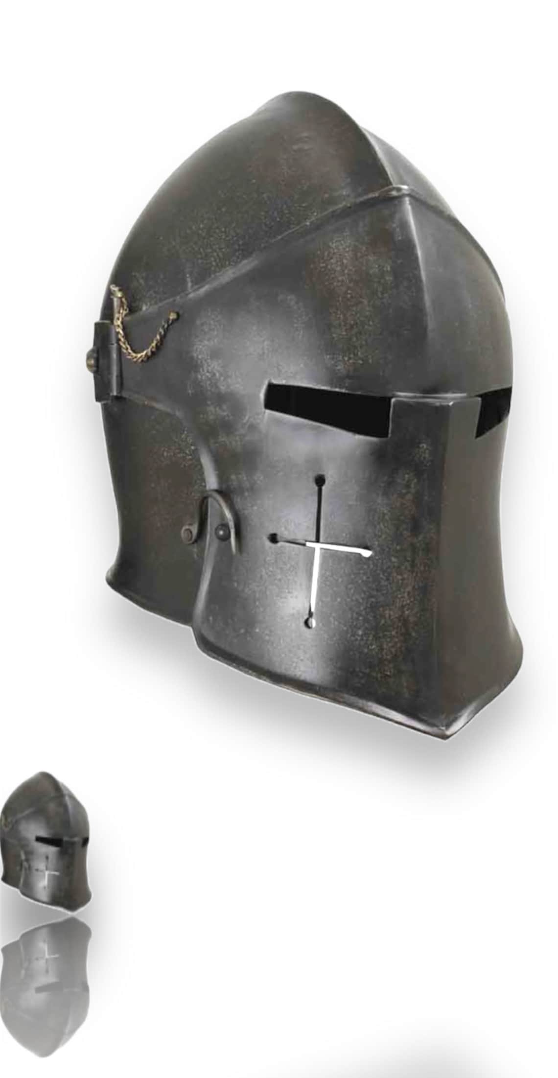 Authentic Medieval Barbuta Helmet Handmade - Etsy