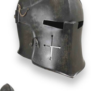 Authentic Medieval Barbuta Helmet Handmade - Etsy