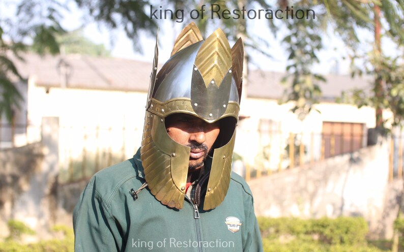 Medieval Crusader Centurion Helmet Inspired, Lord of the Rings Elite ...