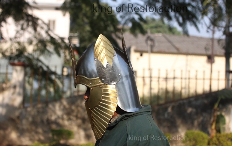 Medieval Crusader Centurion Helmet Inspired, Lord of the Rings Elite ...