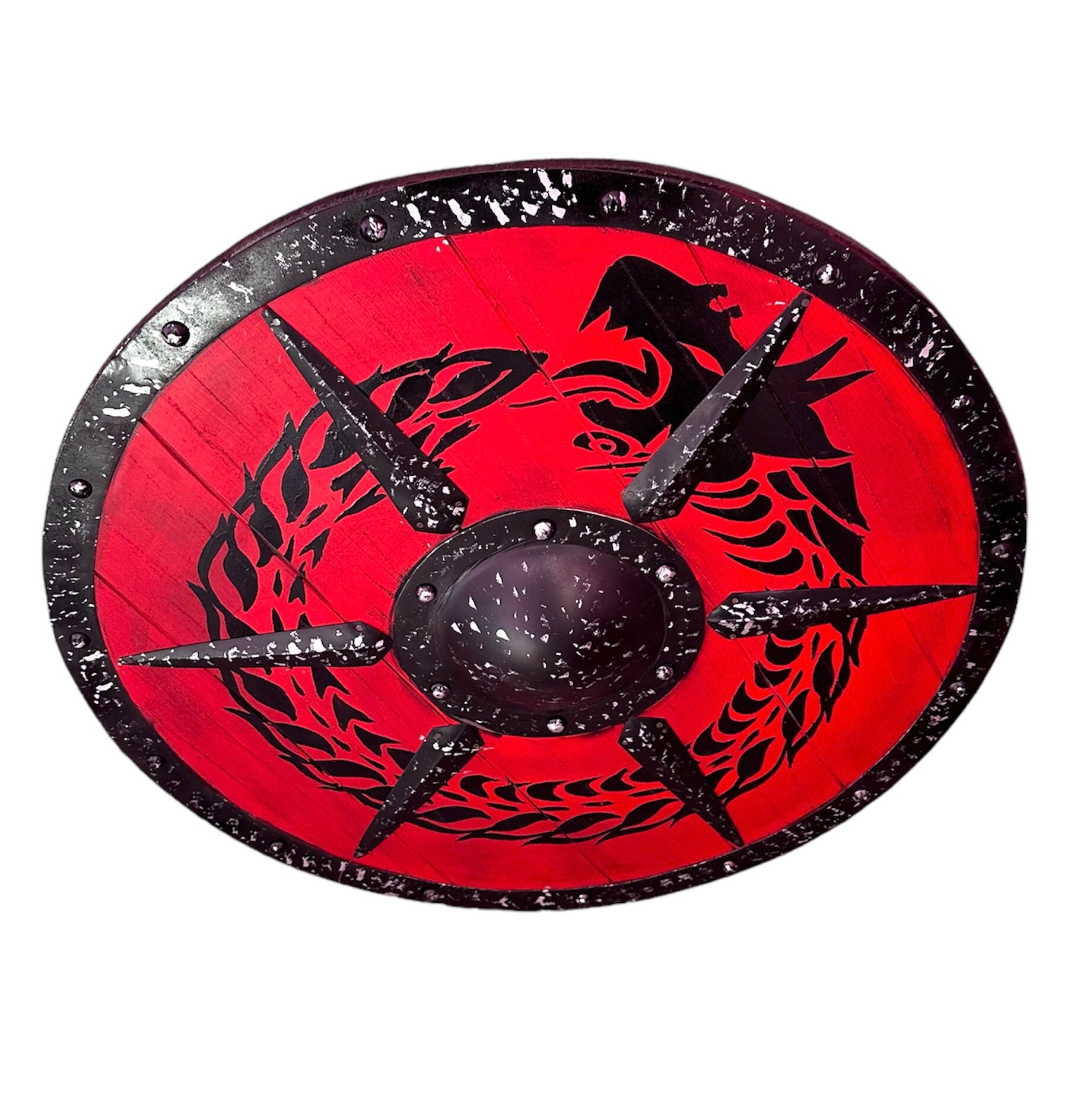 Viking Medieval Wooden Shield - Etsy