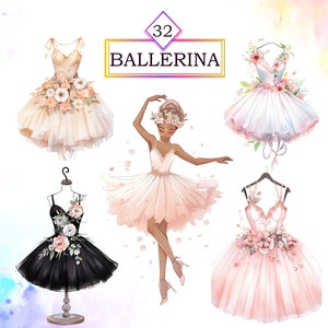 Watercolor Ballerina Ballet Clipart PNG, Pink Watercolor Ballet Clipart ...