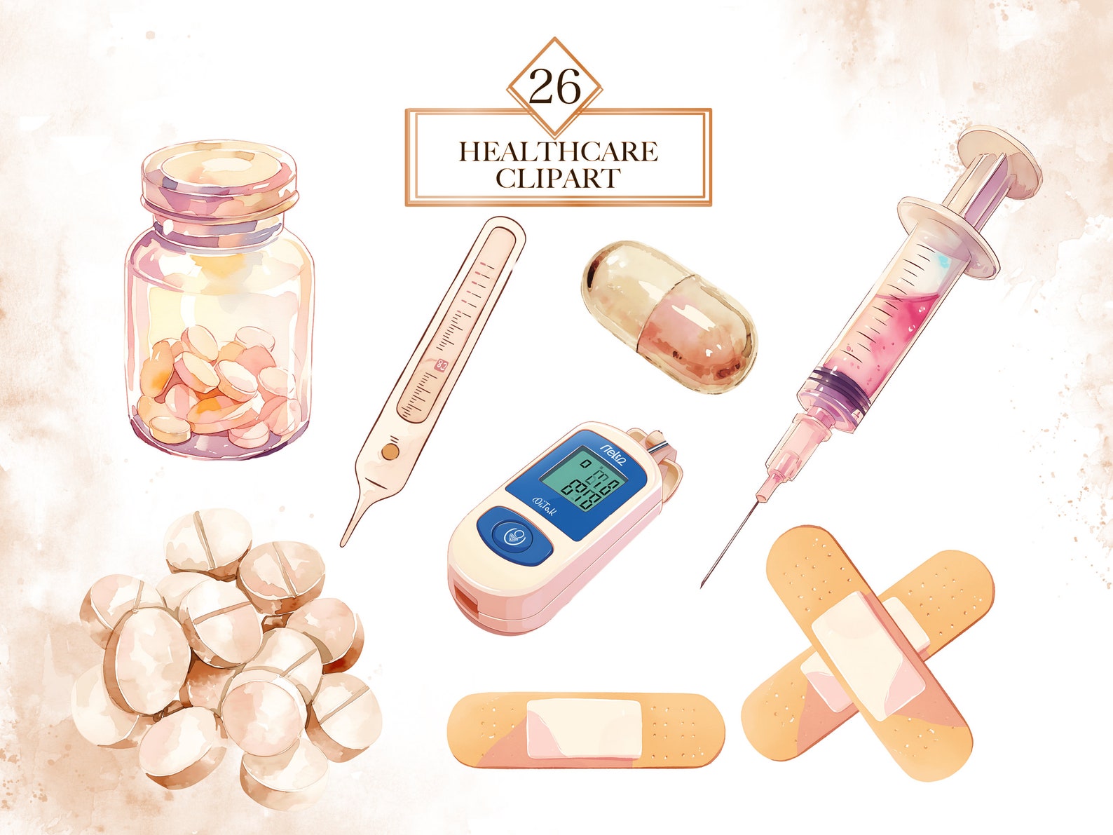 Healthcare Medical Clipart PNG Bundle, Nurse Clipart, Doctor Clipart ...