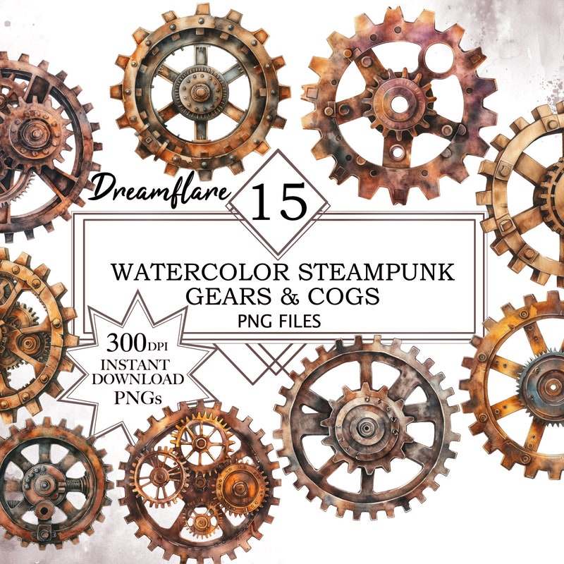 Steampunk Gears Cogs - Etsy