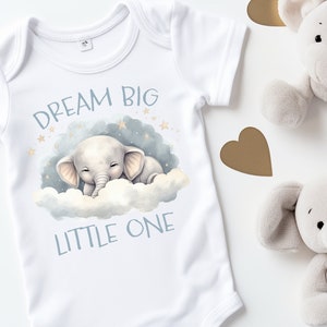 Watercolor Baby Elephant Clipart, Cozy Neutral Boho Baby Elephant ...