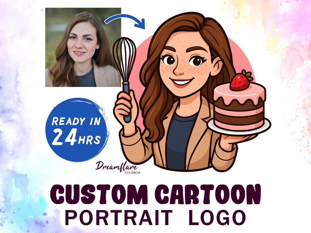 Custom Cartoon Portrait PNG Clipart, Custom Logo Portrait, Custom ...