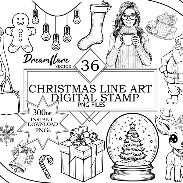 Digital Stamps - Etsy