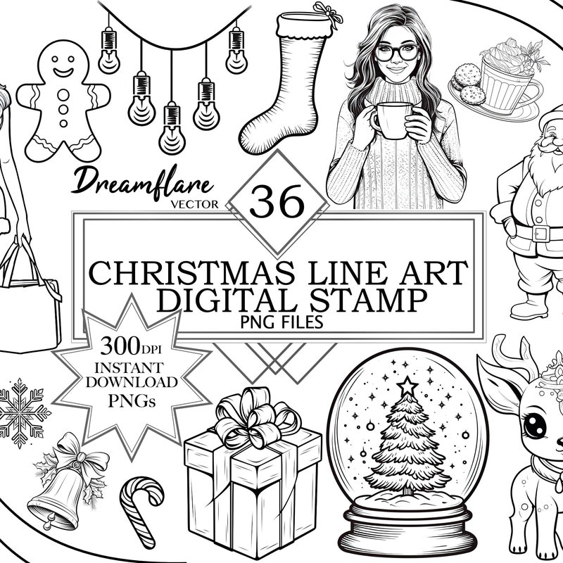 Digital Stamps - Etsy