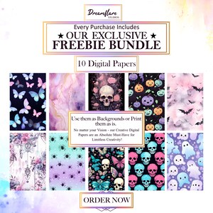 25 Watercolor Pastel Sugar Skull Clipart, Gothic Clipart, Fantasy ...