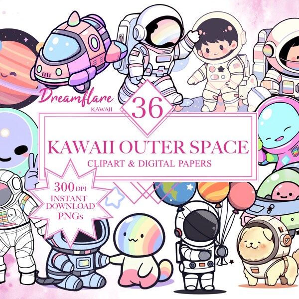 Outer Space Clipart - Etsy
