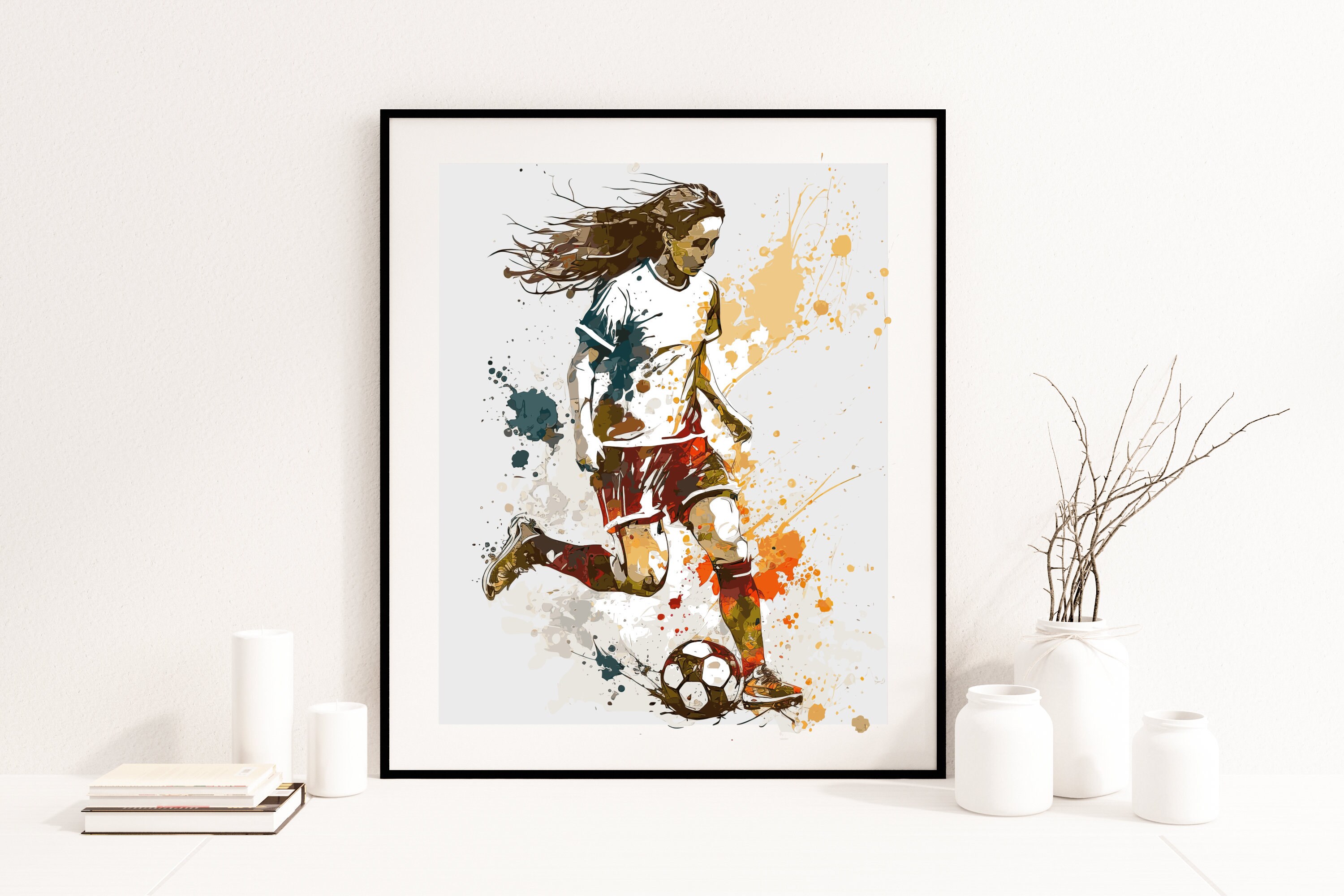 Watercolor Soccer Clipart Set, Watercolor Sports, Watercolor ...