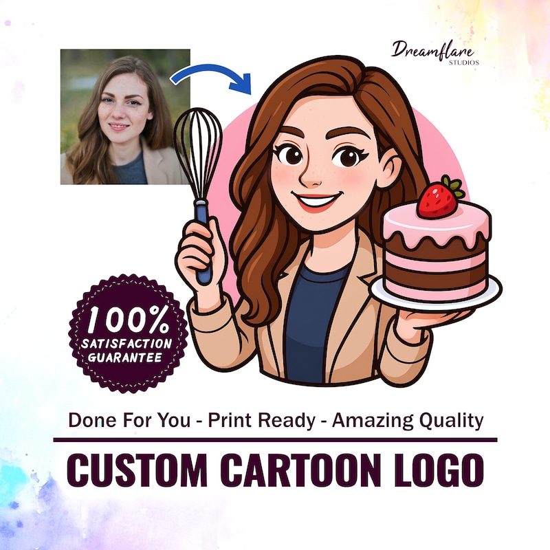 Cartoon Logo Design - Etsy