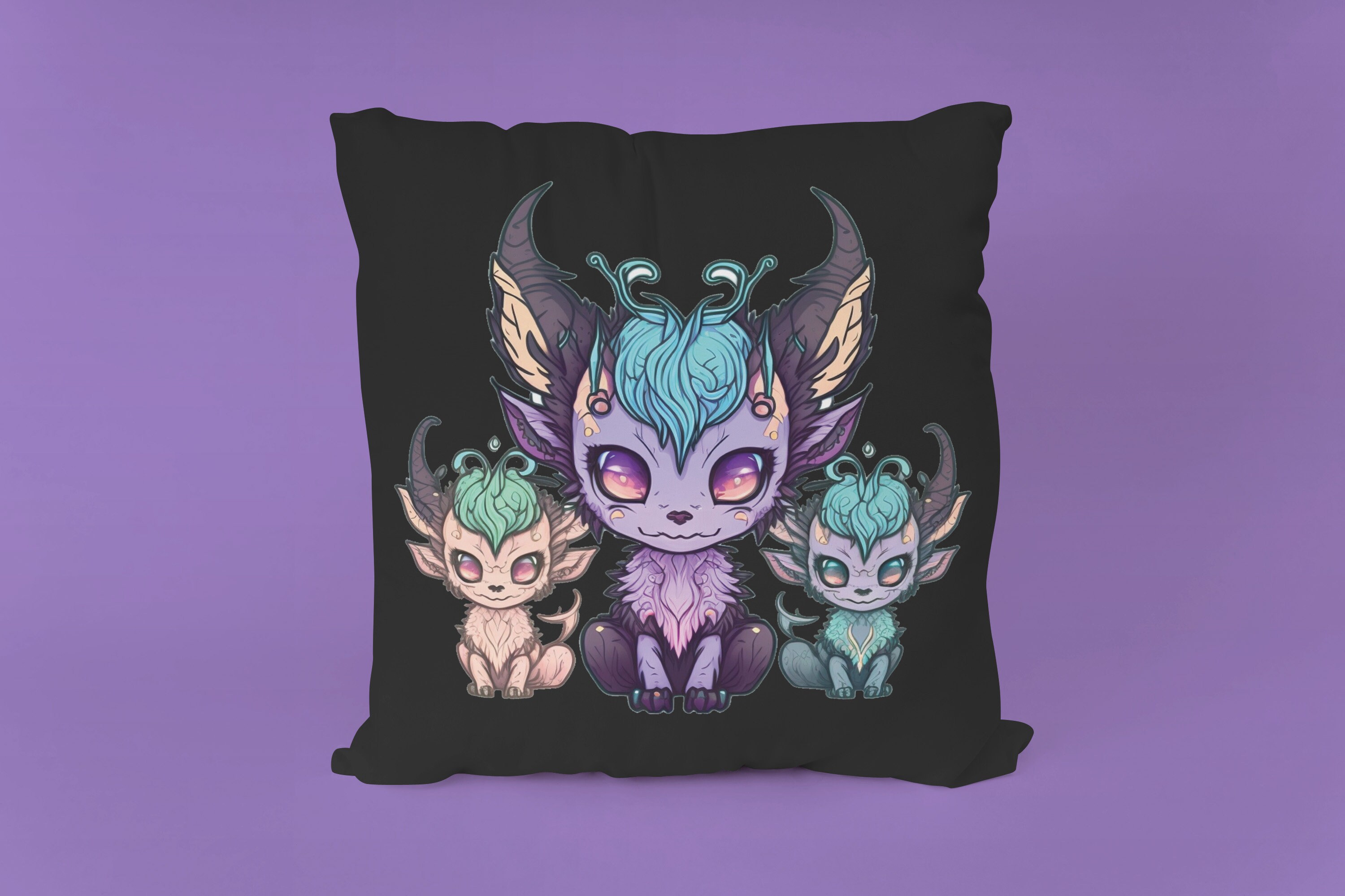 Creepy Cute Pastel Goth PNG Vector Graphics Kawaii Anime SVG - Etsy