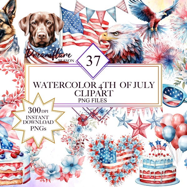 4th of July Clip Art - Etsy