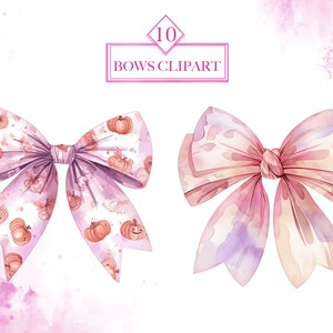 Pastel Halloween Bows PNG Clipart Bundle, Pastel Halloween PNG ...