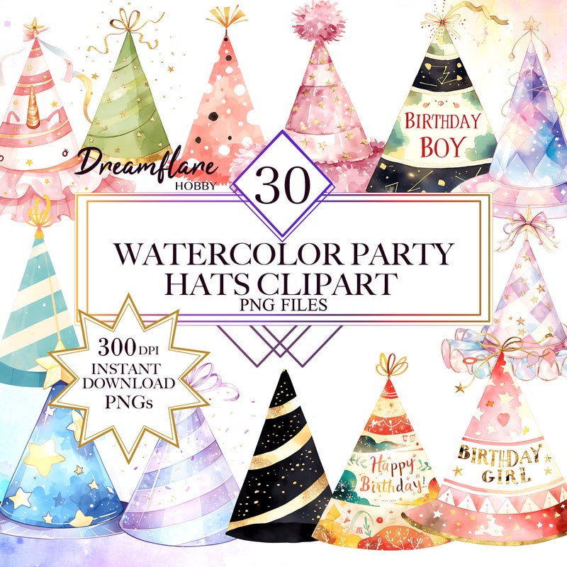Hats Clipart - Etsy