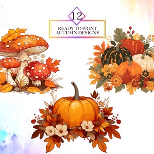 Autumn Clipart Bundle, Thanksgiving PNG, Autumn Leaves Clipart, Fall ...