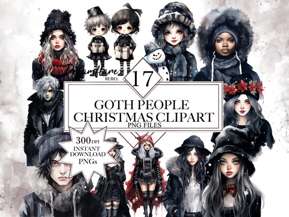Christmas Goth Girl