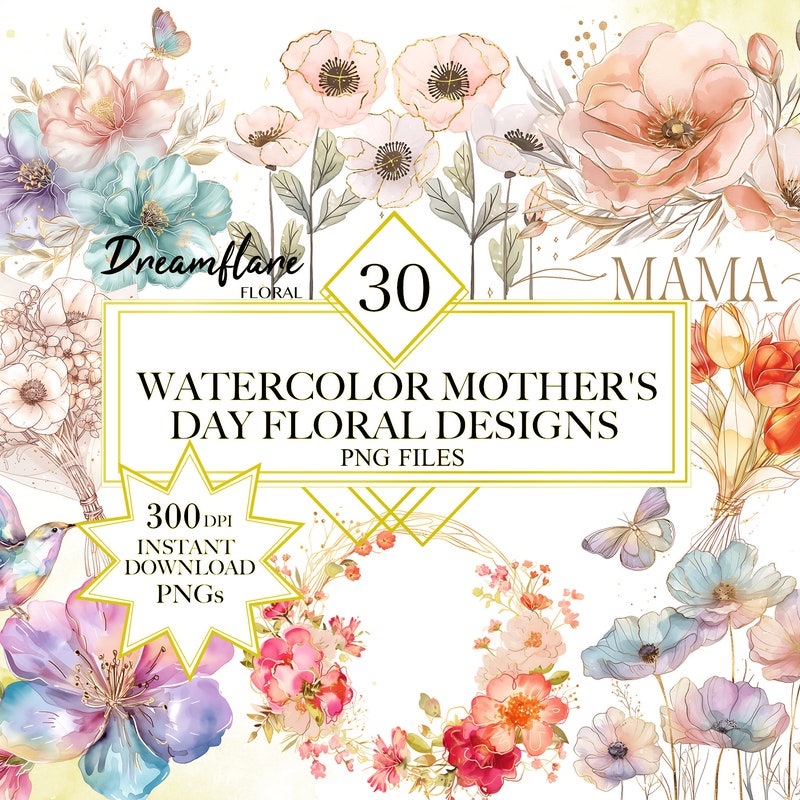 Mothers Day Clip Art - Etsy