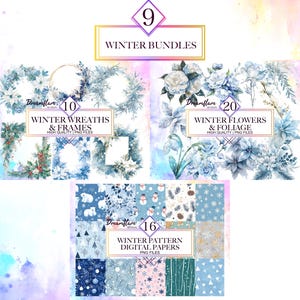 Winter Clipart Mega Bundle, Cozy Winter Clipart, Winter Season Journal ...